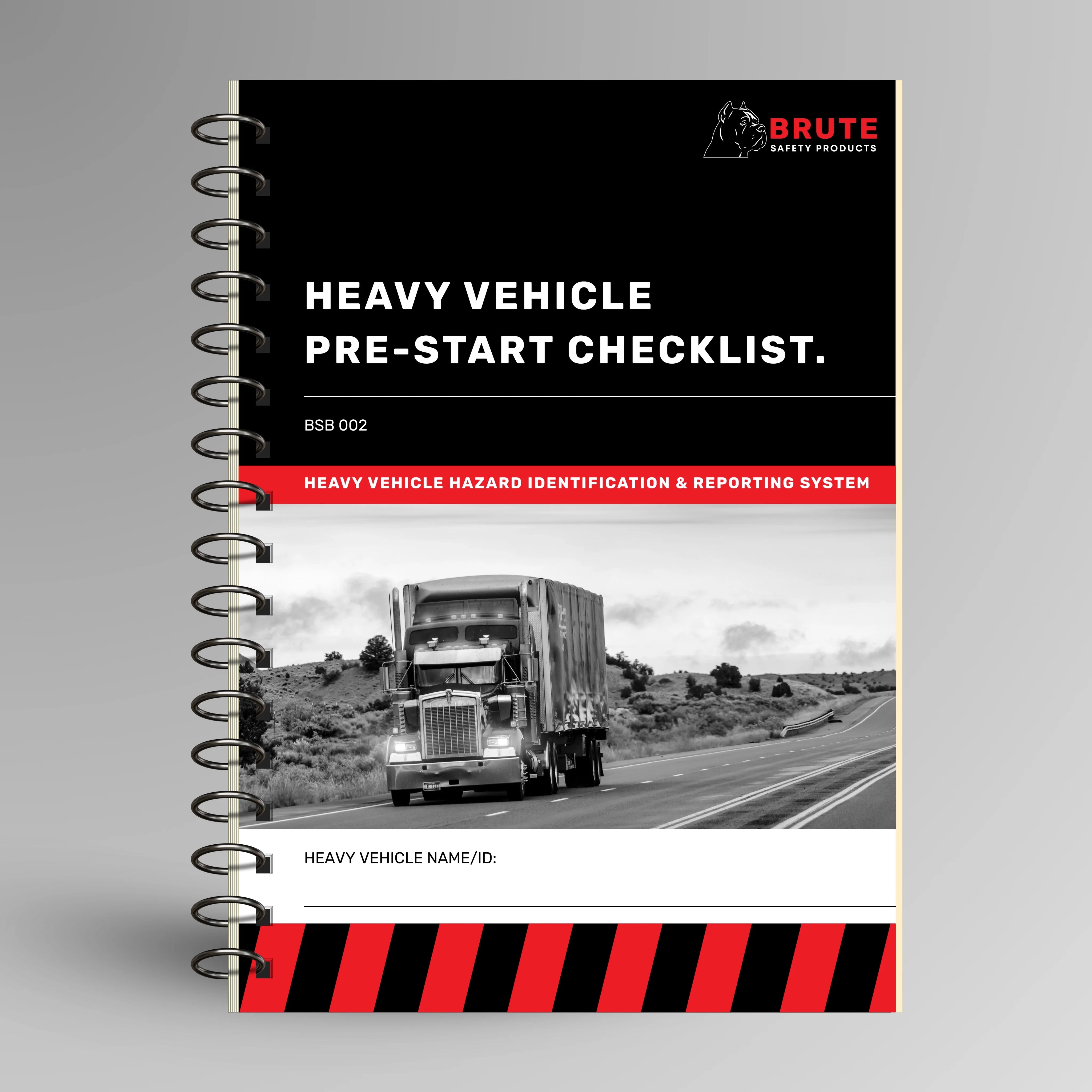 Premium Pre Start Checklists Australia | NCR Books – Brute Safety Products